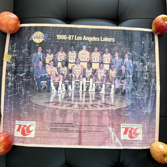 NBA | Art | Rare Los Angeles Lakers Nba 98687 Vintage Original Team ...